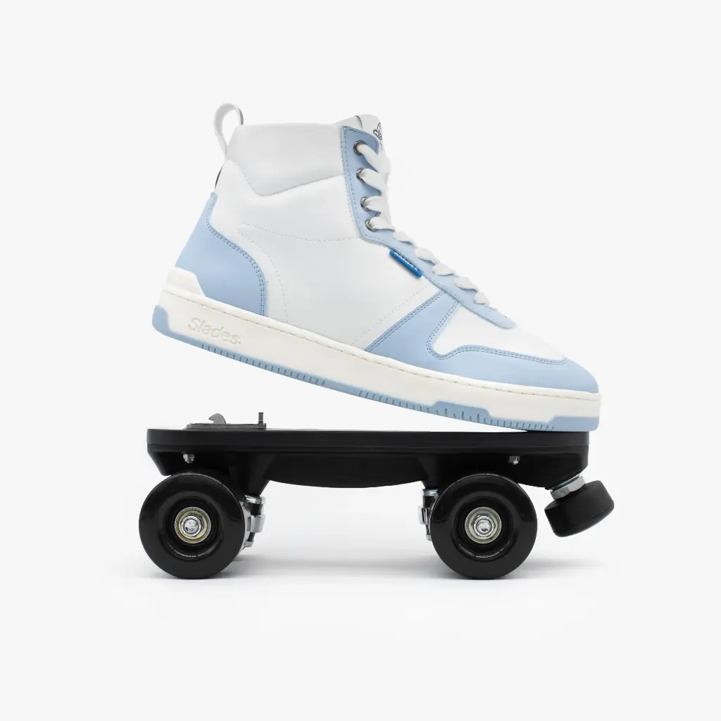Buy Slades Vegan Blue Quad Roller Skates | FLANEURZ